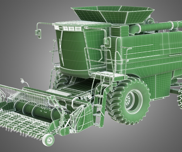 ArtStation - Case IH 1688 Combine 3D model | Resources