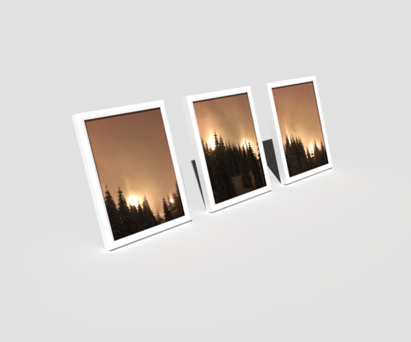 ArtStation - Picture Frames Standing White | Resources