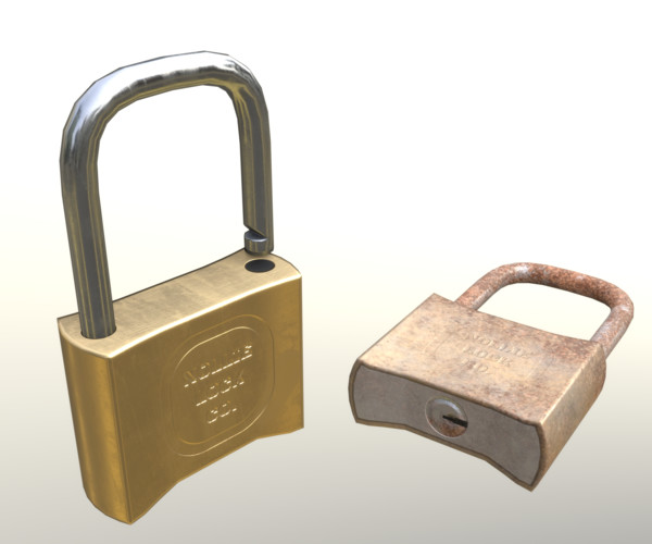 ArtStation - Padlock Clean&Rusty | Game Assets