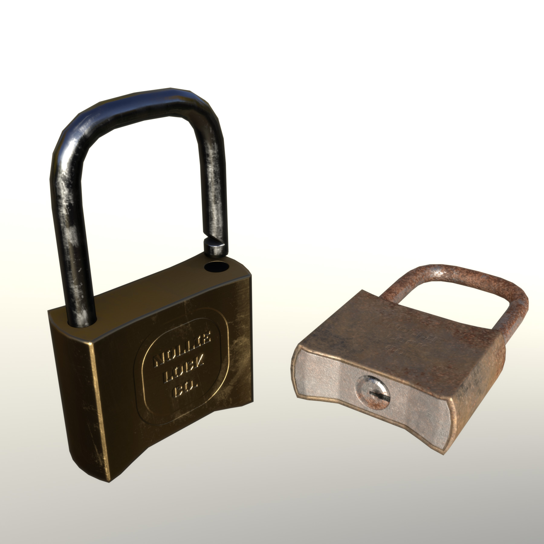 ArtStation - Padlock Clean&Rusty | Game Assets