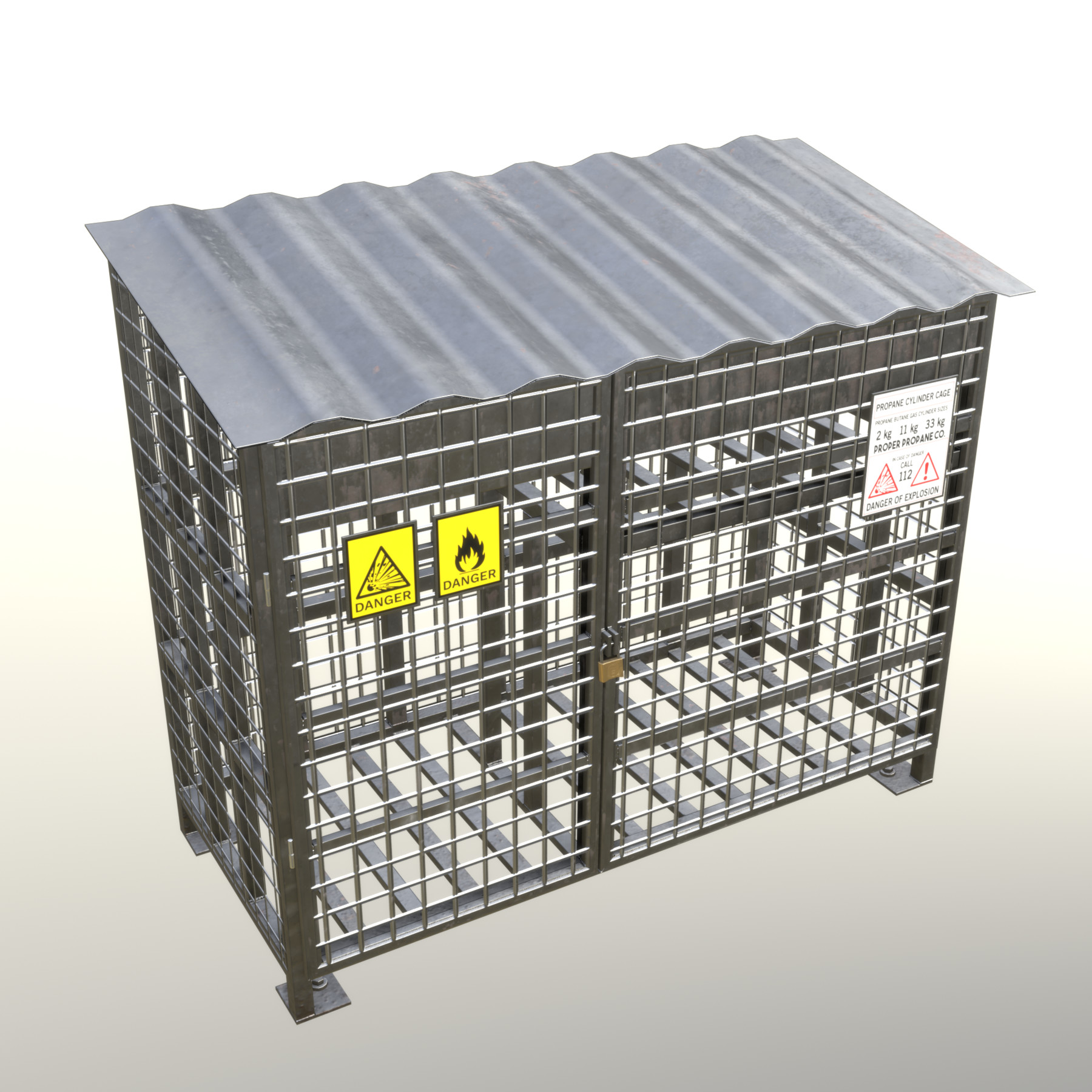ArtStation - Gas Cylinder Cage Clean | Game Assets