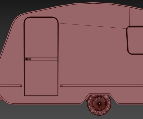 ArtStation - Caravan Trailer - PBR Low-poly | Game Assets