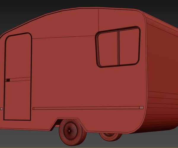 ArtStation - Caravan Trailer - PBR Low-poly | Game Assets