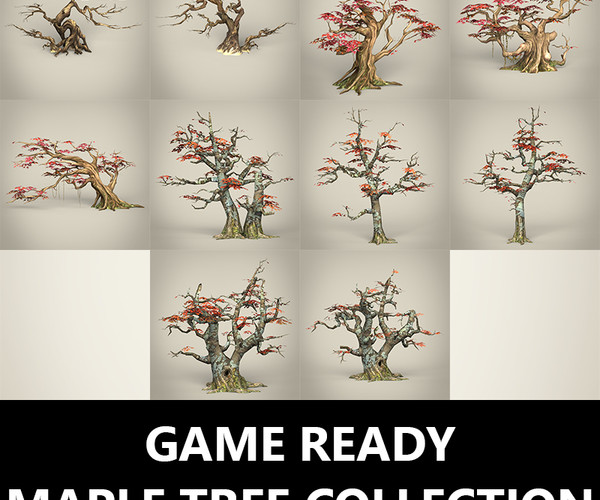 ArtStation - 3D Game Ready Maple Tree Collection | Resources