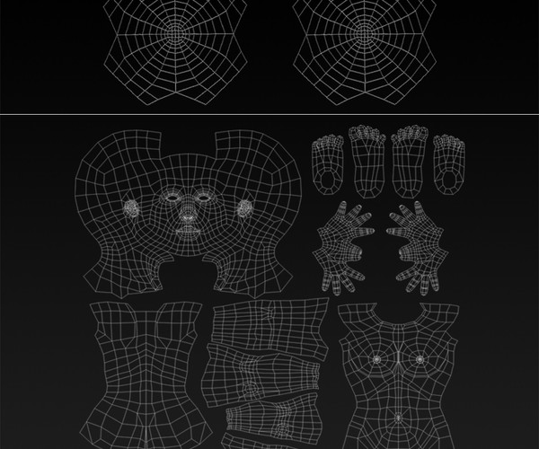 ArtStation - 3D Female Base Mesh | Resources