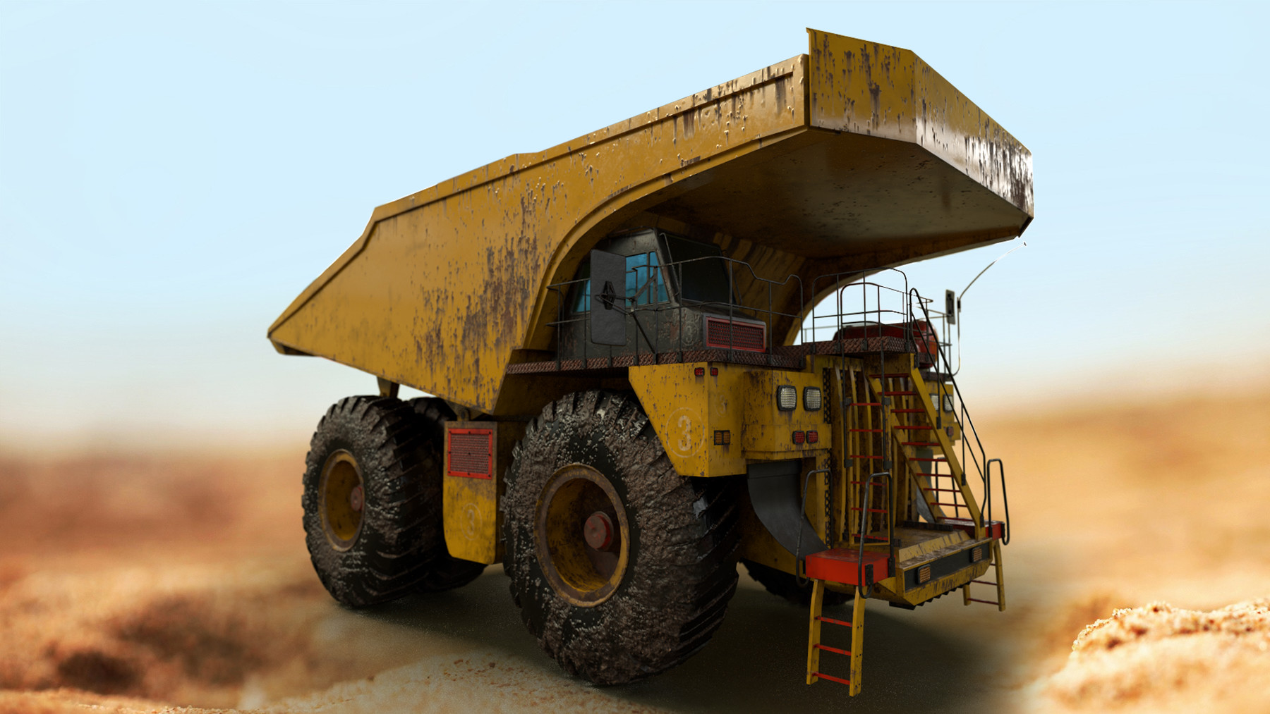 ArtStation - Unreal Engine Driveable Mining Truck | Game Assets