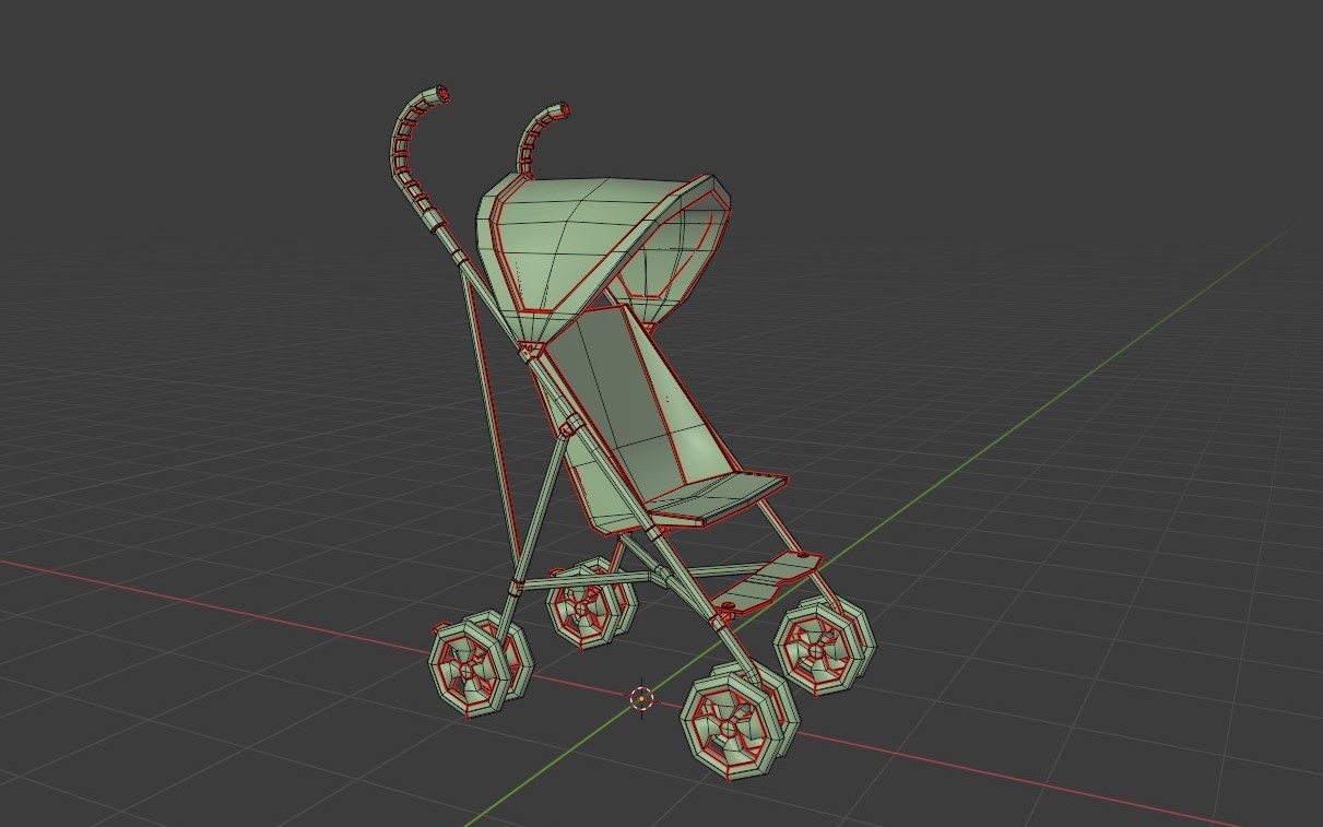 ArtStation - Stroller 3D Model | Game Assets