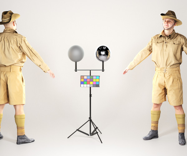 ArtStation - Australian infantryman character from WW2 in A-pose 165 ...