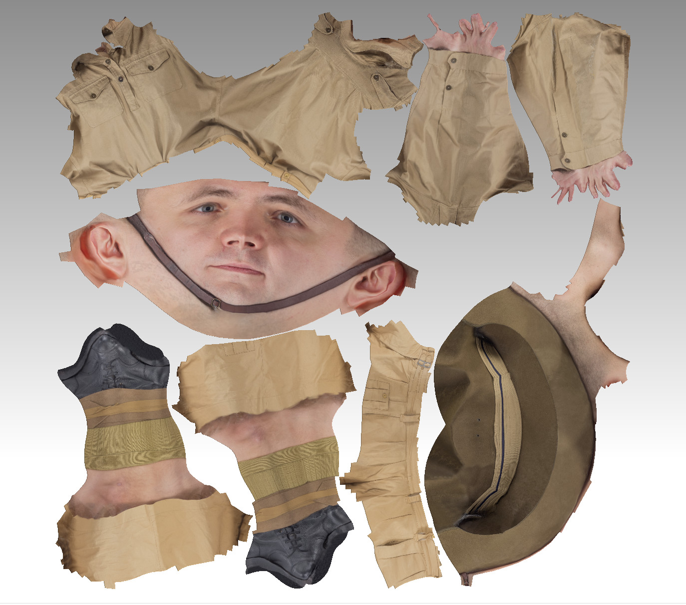 ArtStation - Australian infantryman character from WW2 in A-pose 165 ...