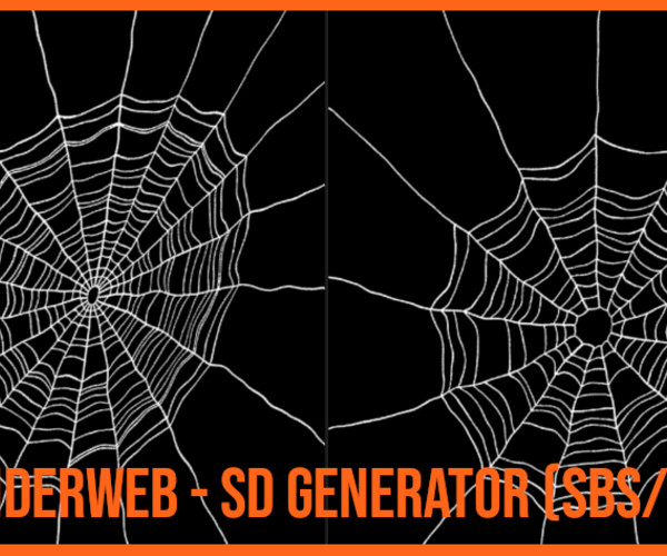 ArtStation - Substance Designer Spiderweb Generator | Game Assets