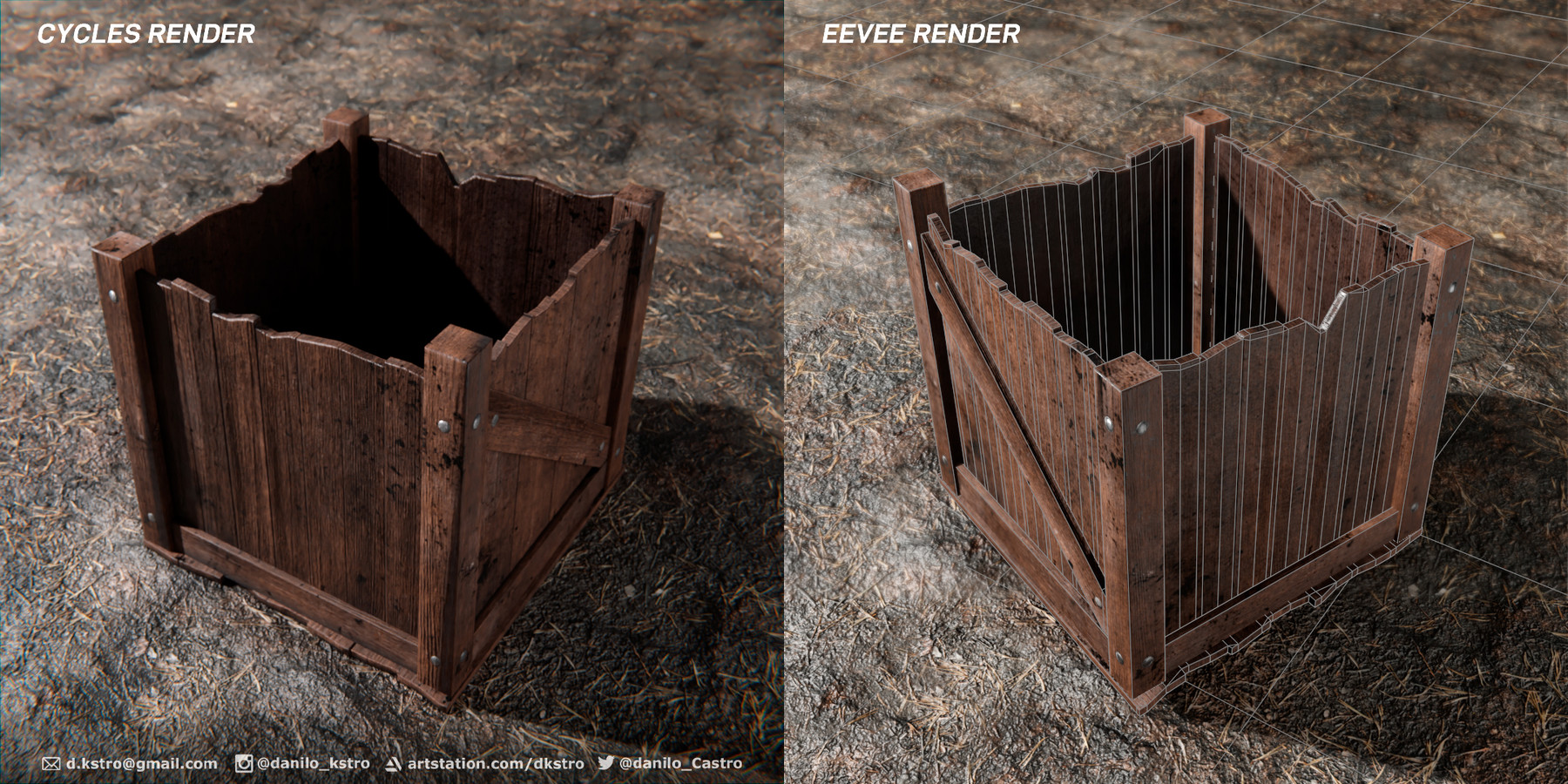 Danilo Castro - Packing Case Old | 3D model | 2K Textures