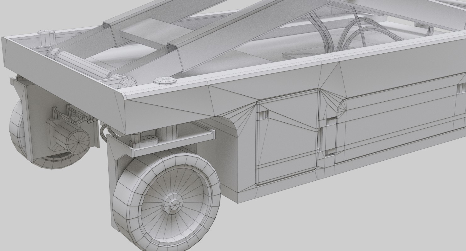 ArtStation - Scissor Lift 1 Untextured | Game Assets