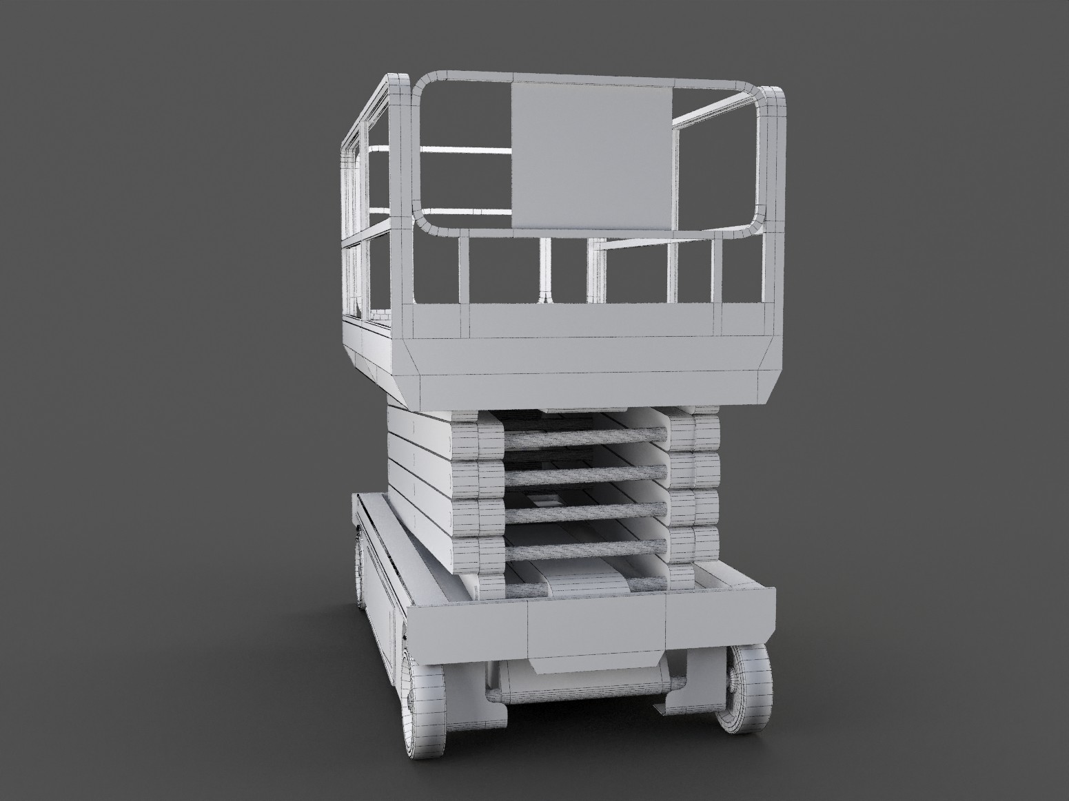 ArtStation - Scissor Lift Platform - PBR Low-poly | Game Assets
