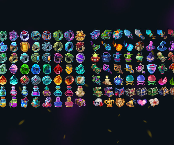 ArtStation - Stylized Magic Icons Pack | Game Assets