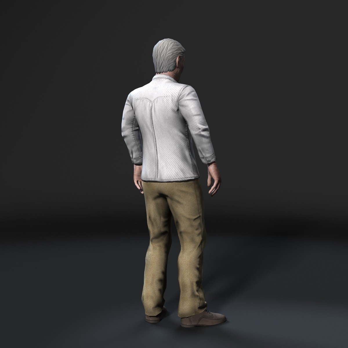 ArtStation - Animated Old Man-Rigged 3d game character Low-poly | Game ...