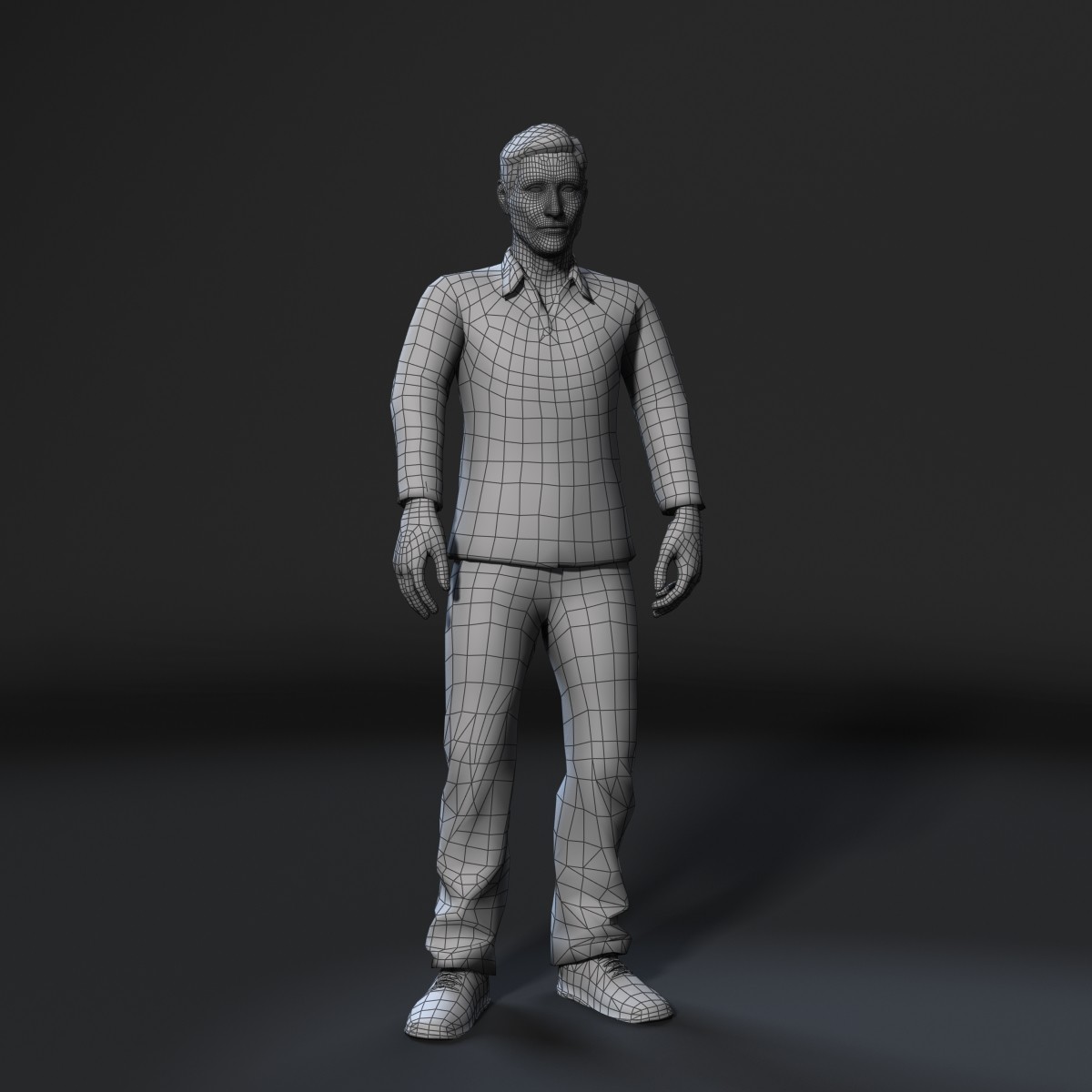 ArtStation - Animated Old Man-Rigged 3d game character Low-poly | Game ...