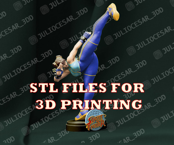 ArtStation - Street fighter - Chun Li 3D print model | Resources