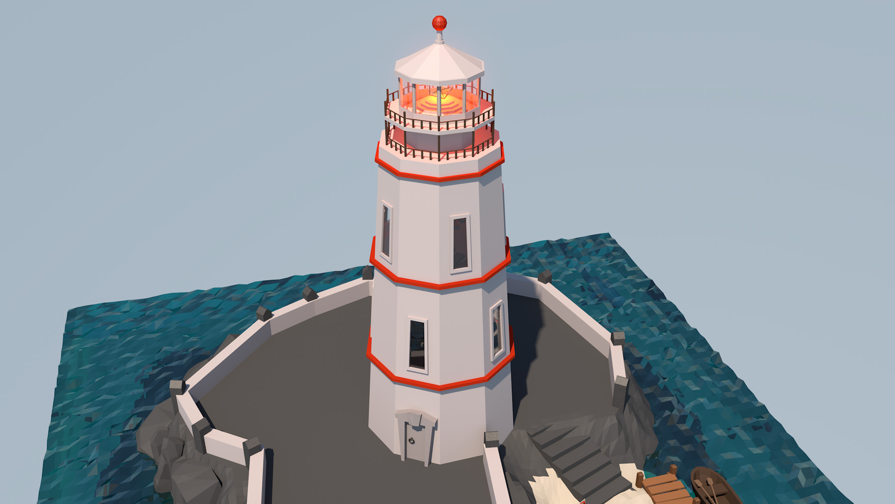 ArtStation - Lighthouse at sea | Game Assets