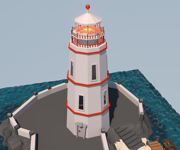 ArtStation - Lighthouse at sea | Game Assets