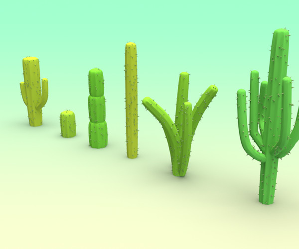 ArtStation - Cactus Set | Game Assets