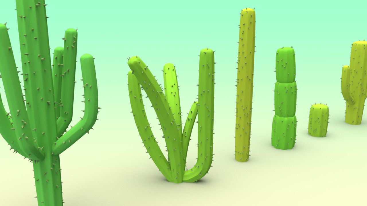 ArtStation - Cactus Set | Game Assets