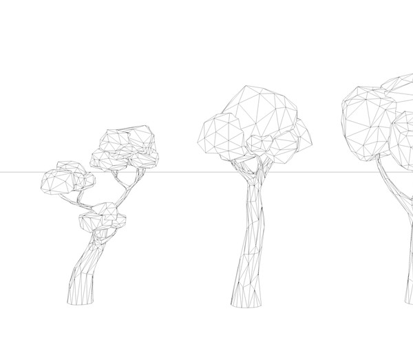 ArtStation - Low poly trees | Game Assets