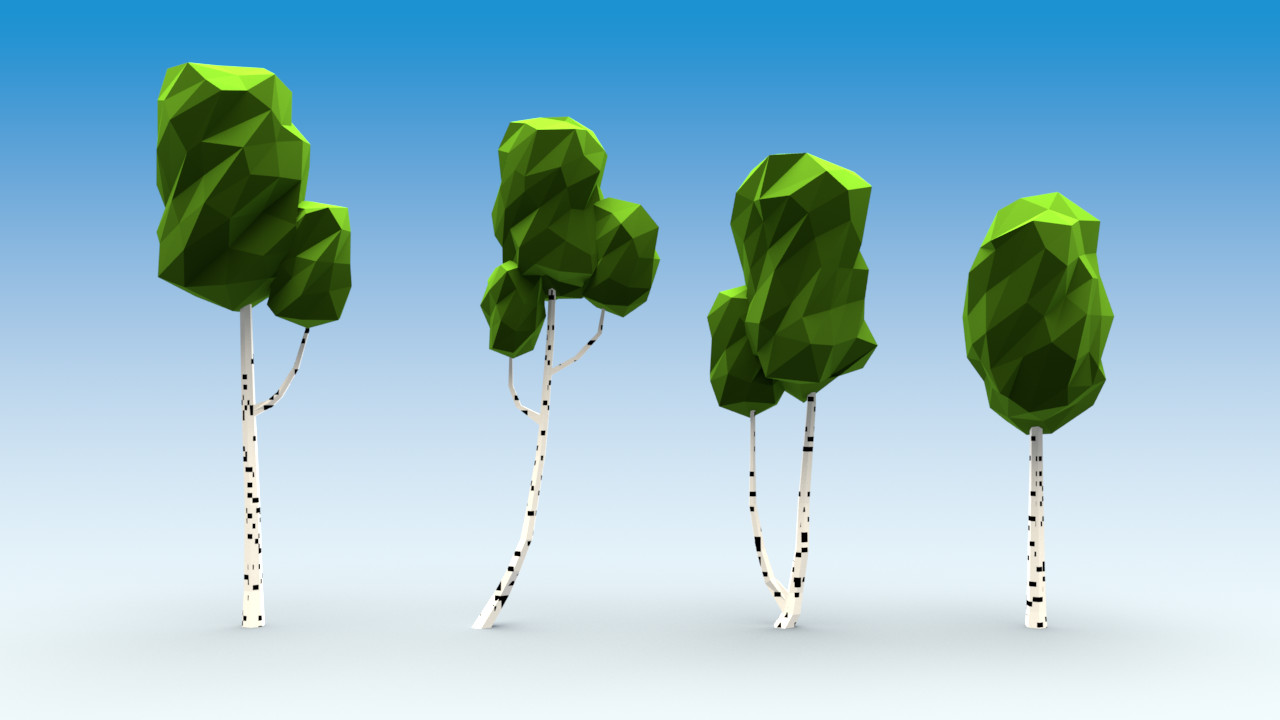 ArtStation - Birch Trees | Game Assets