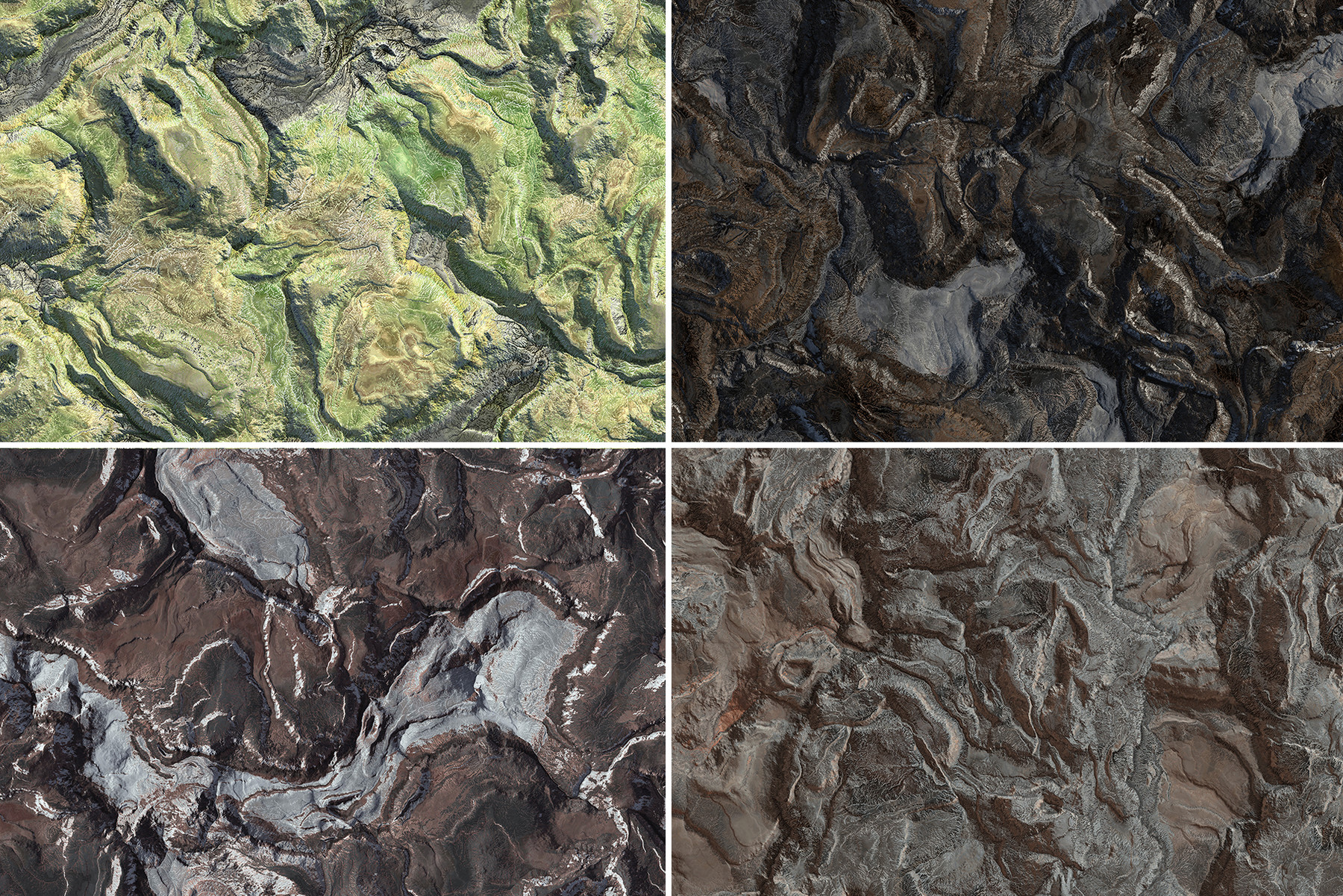 ArtStation - 20 Hills Topography Top View Background Textures | Game Assets
