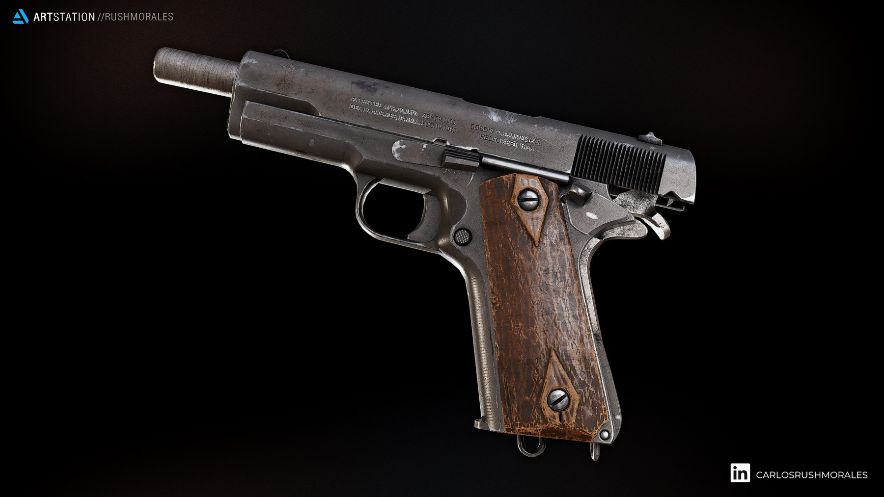 ArtStation - M1911 GameReady | Game Assets