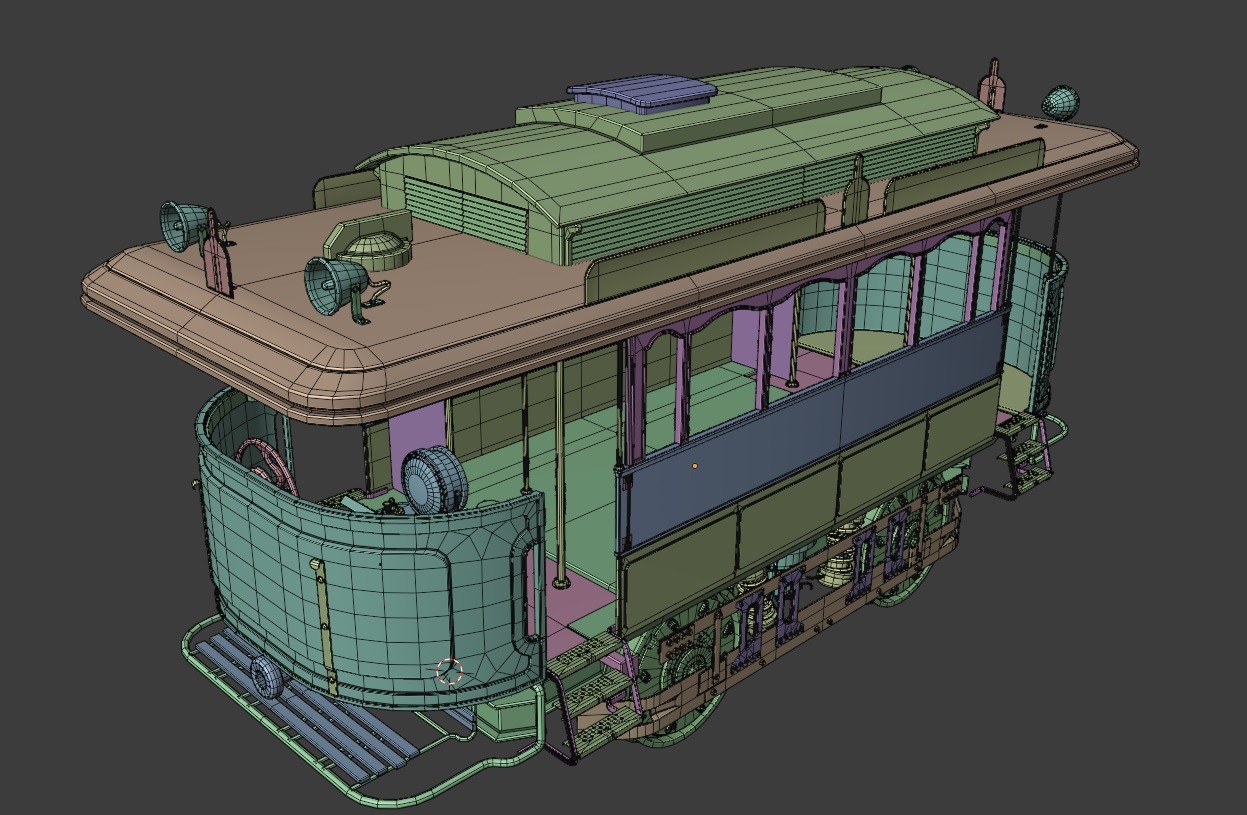 ArtStation - tram with pbr textures | Game Assets