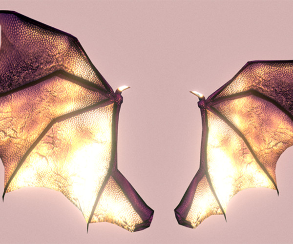 ArtStation - Low Poly Animated Demon Wings | Game Assets
