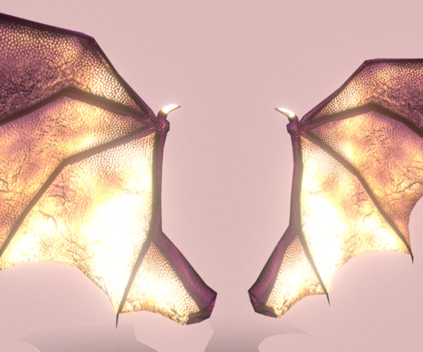ArtStation - Low Poly Animated Demon Wings | Game Assets