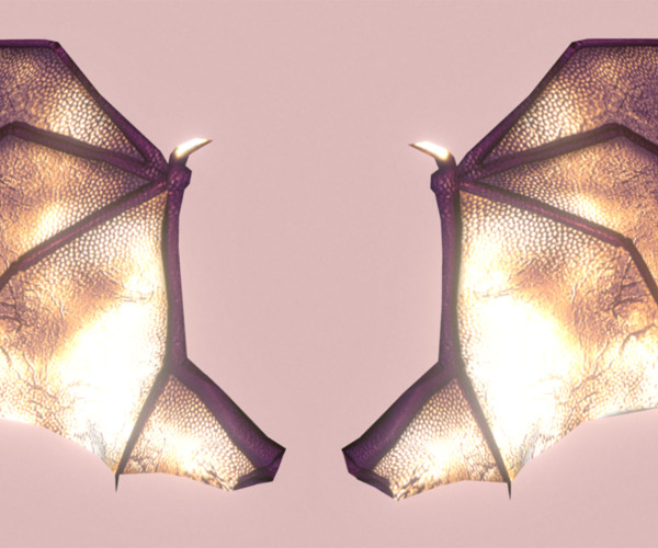 ArtStation - Low Poly Animated Demon Wings | Game Assets