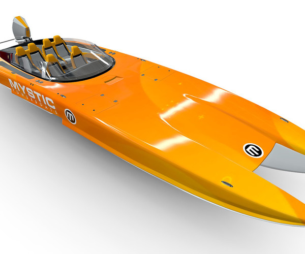 ArtStation - Mystic Powerboat C3800 YELLOW | Resources