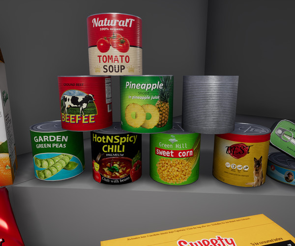 ArtStation - [UE4/UE5] Supermarket Product - Food and Drinks | Game Assets
