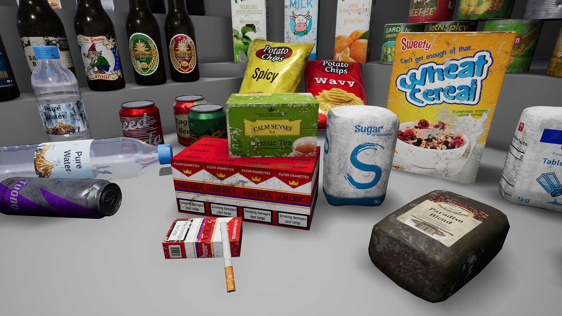 ArtStation - [UE4/UE5] Supermarket Product - Food and Drinks | Game Assets