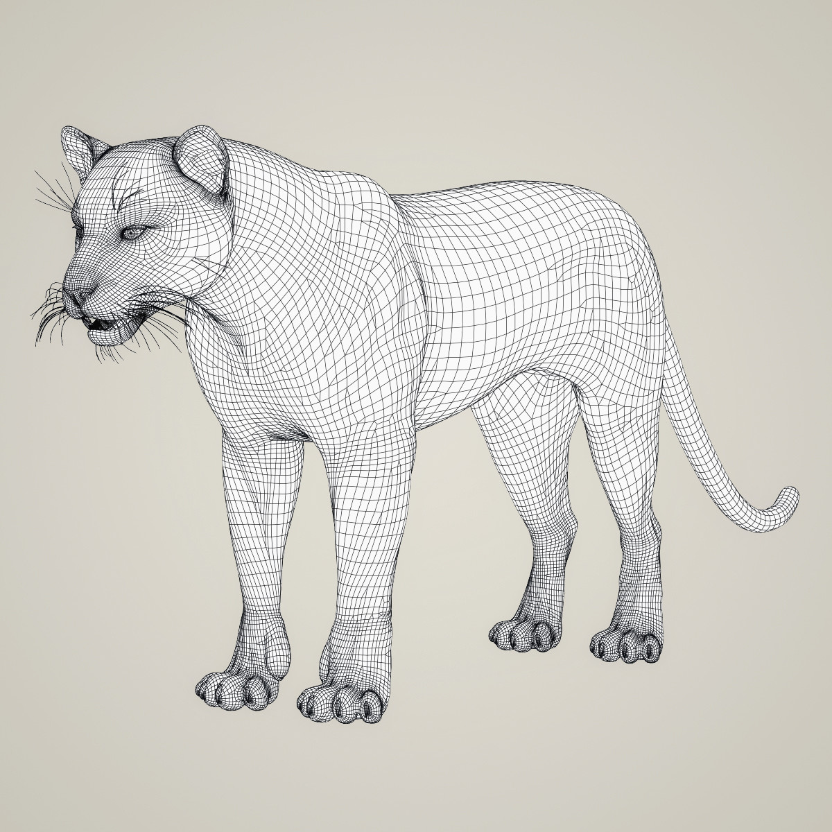 ArtStation - Photorealistic Wild Leopard 3D Model | Resources