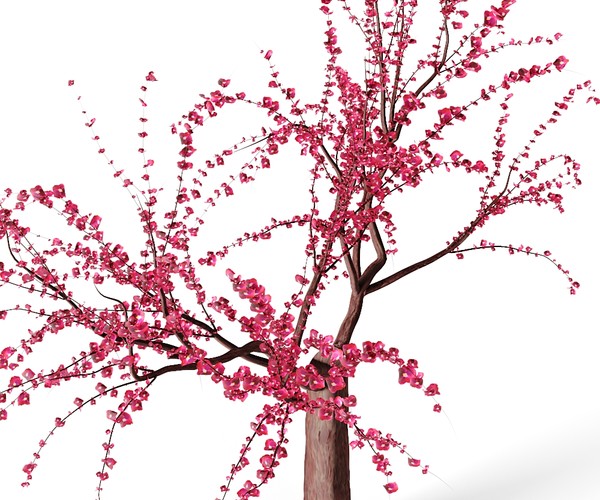 ArtStation - OSAKA red artificial cherry tree | Resources