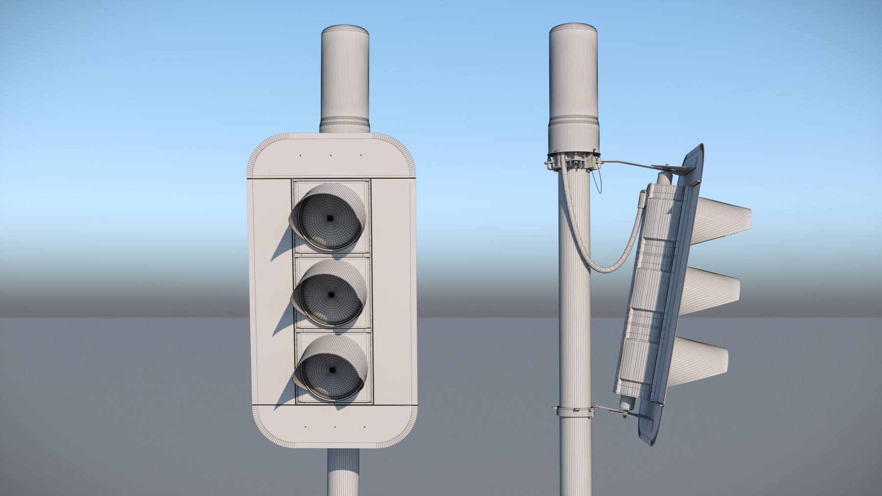 ArtStation - 200mm LED Traffic Lanterns / Traffic Lights | Resources