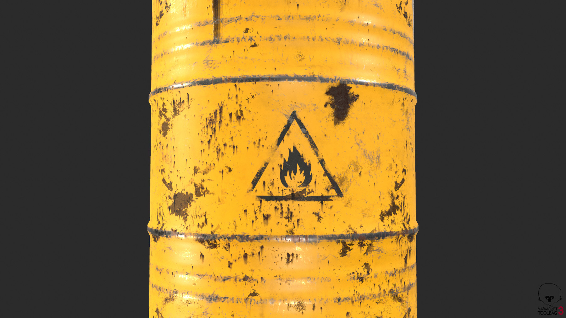 ArtStation - Old Rusty Oil Drum with oil leakage PBR Low-poly | Resources