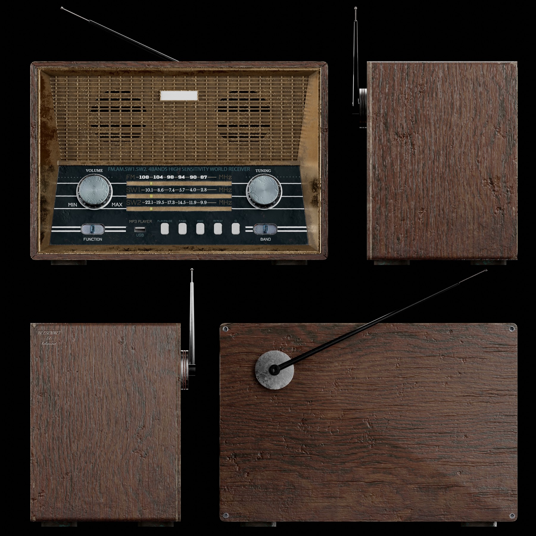 ArtStation - Radio Props | Game Assets