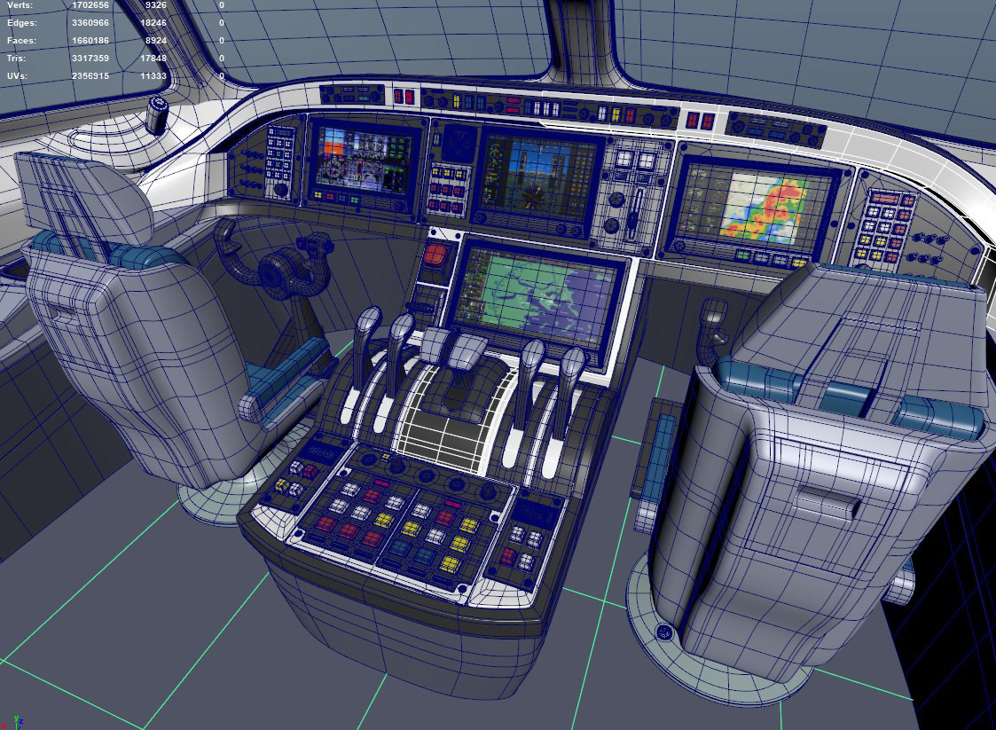 ArtStation - Airplane interior | Resources