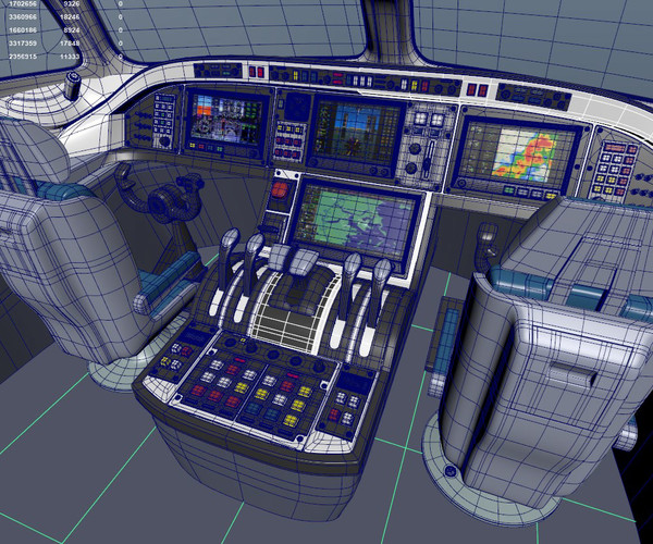 ArtStation - Airplane interior | Resources