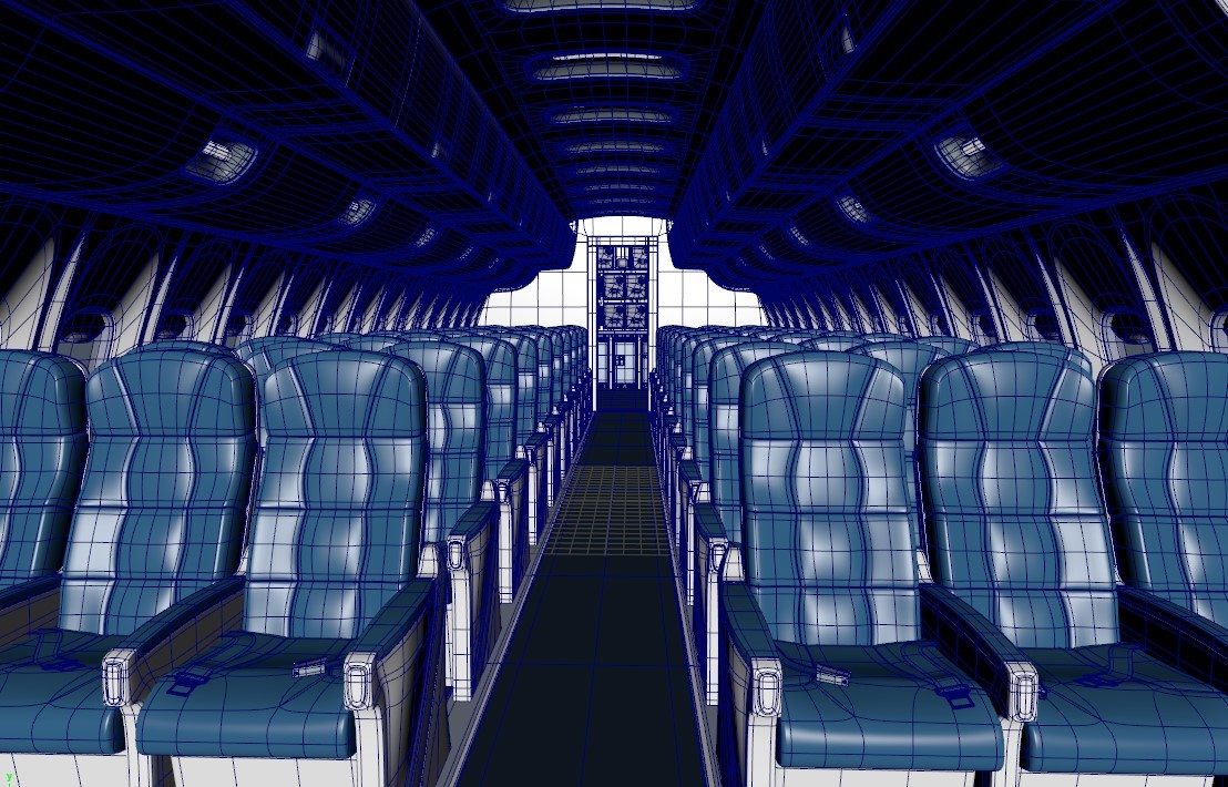 ArtStation - Airplane interior | Resources