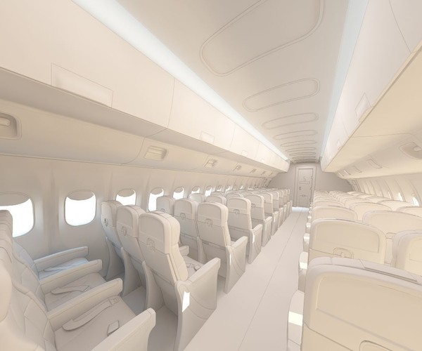 ArtStation - Airplane interior passenger | Resources