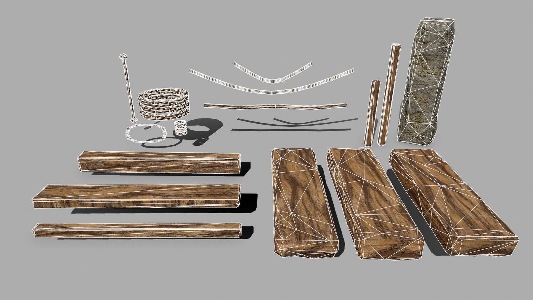 ArtStation - Wood Set | Game Assets