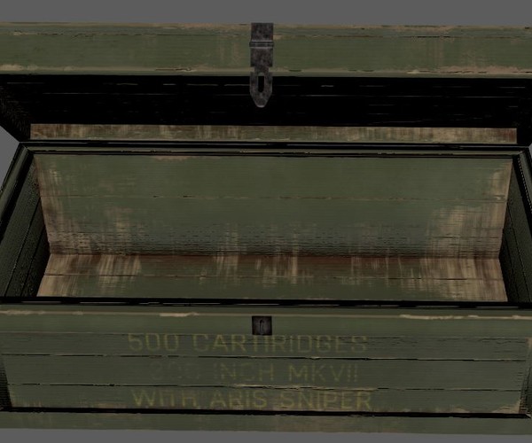 ArtStation - Military box lowpoly model | Game Assets