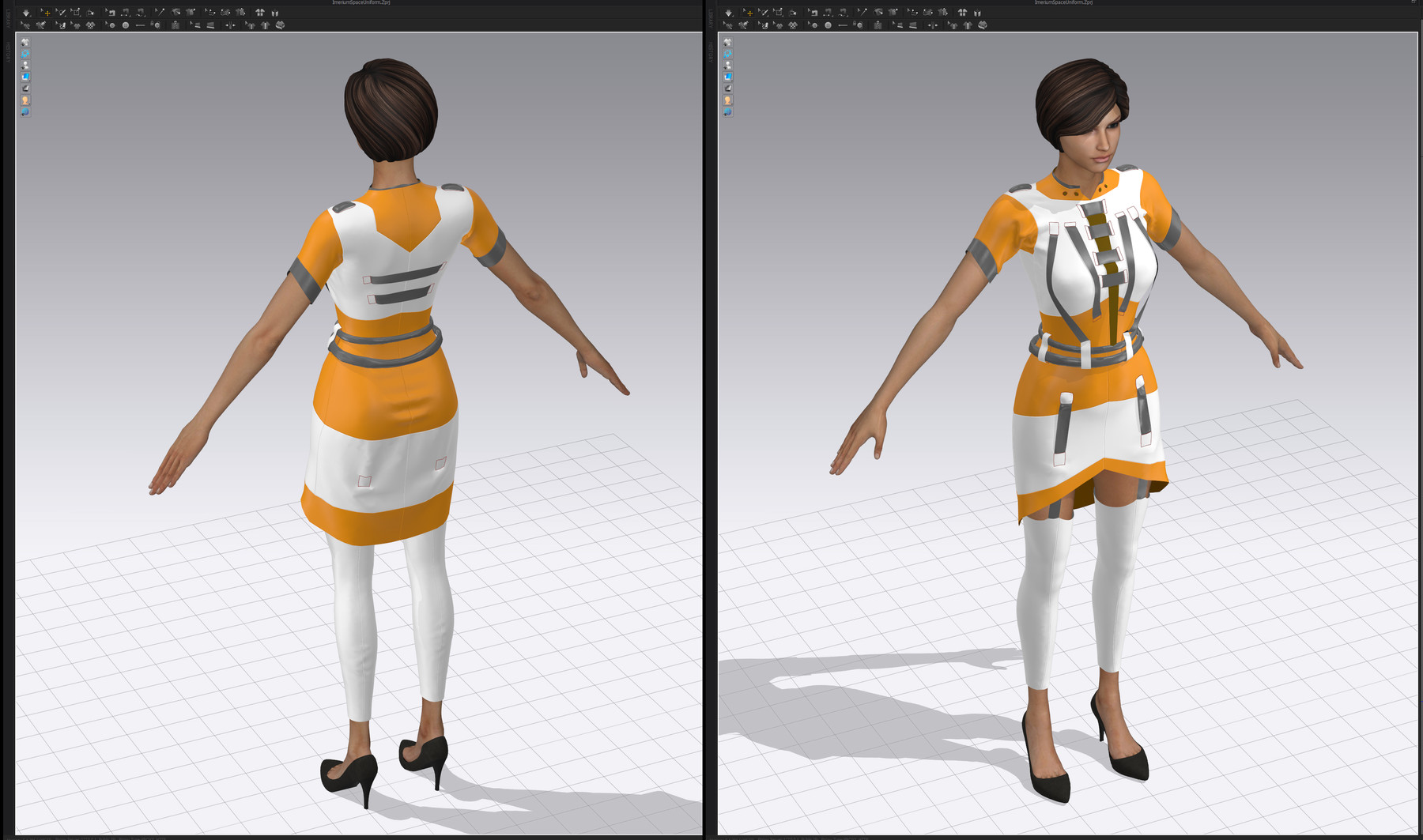 ArtStation - Imerium Space Uniform base for Marvelous Designer | Resources