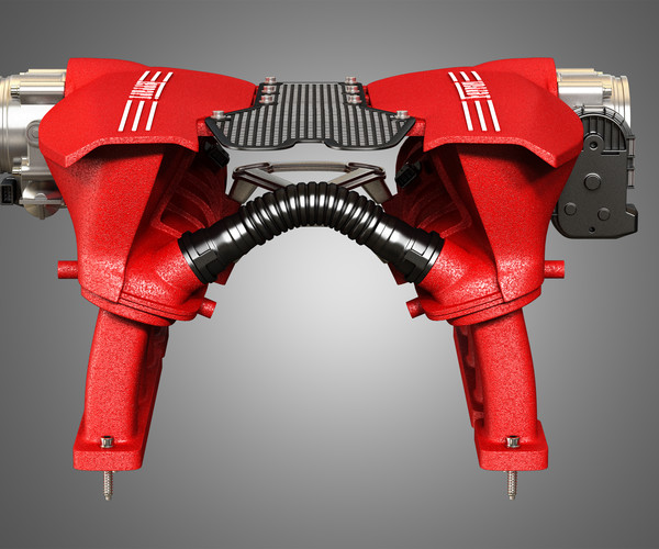 ArtStation - 488 GTB Engine Intake Manifold 3D model | Resources