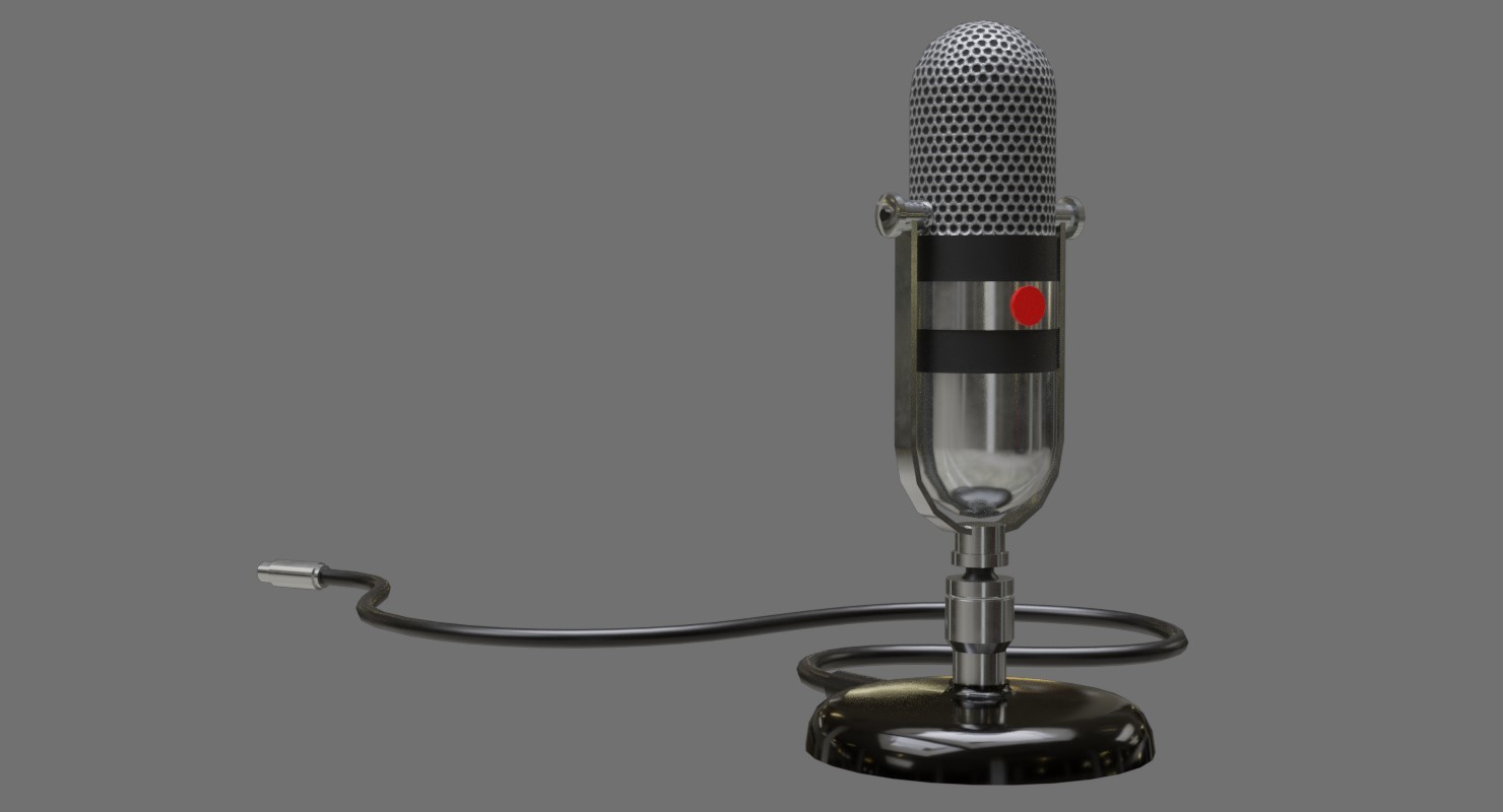 ArtStation - Retro Microphone 1A | Game Assets